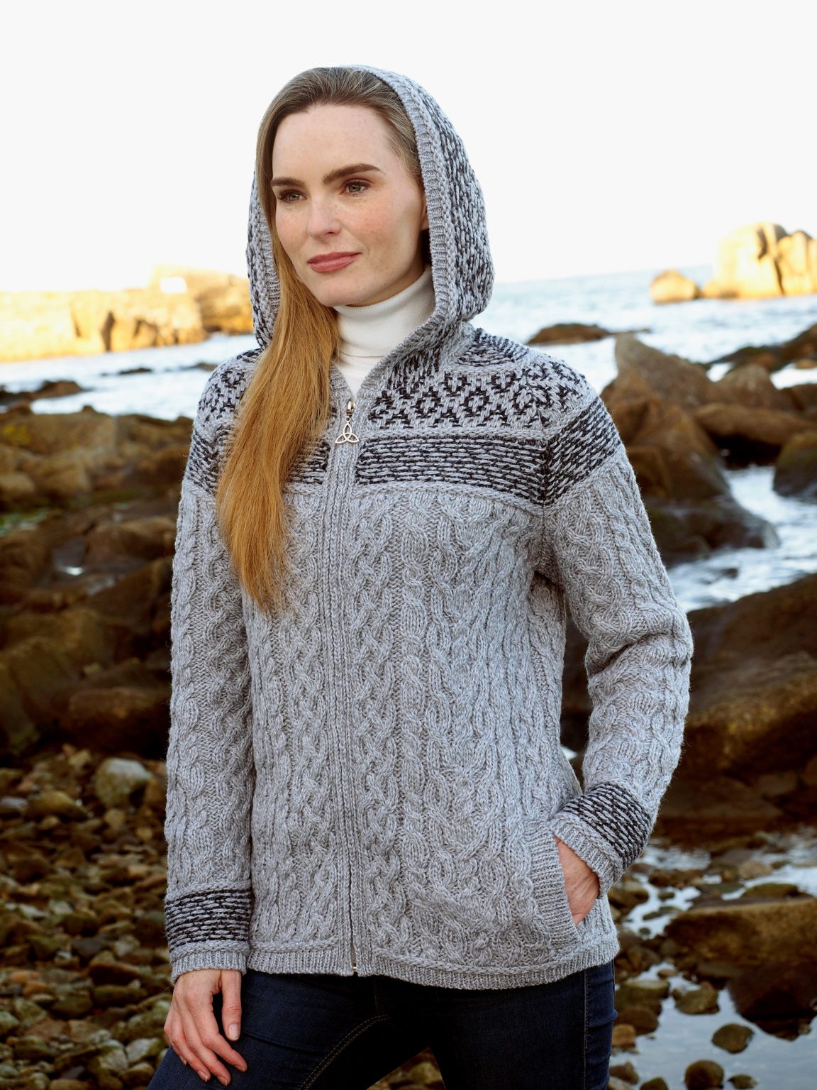 Women's Knitted Sweaters, Aran Cardigans, Irish Shawls and Cable Knit ...