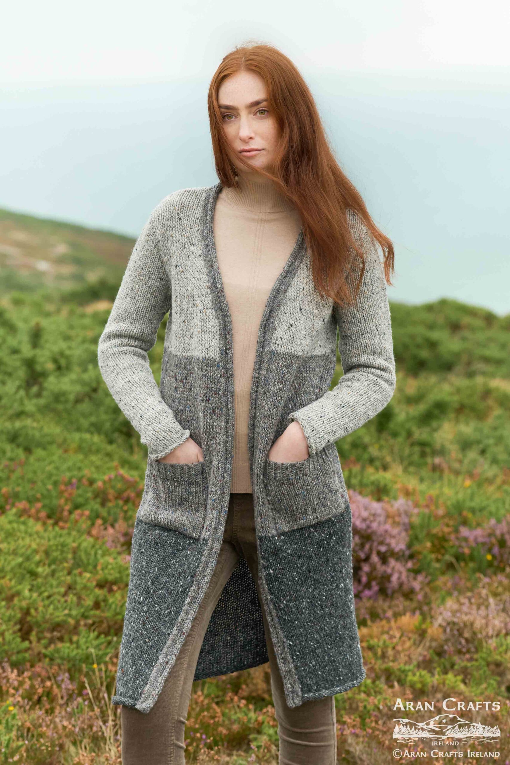 DONEGAL CURL NECK SWEATER K4594